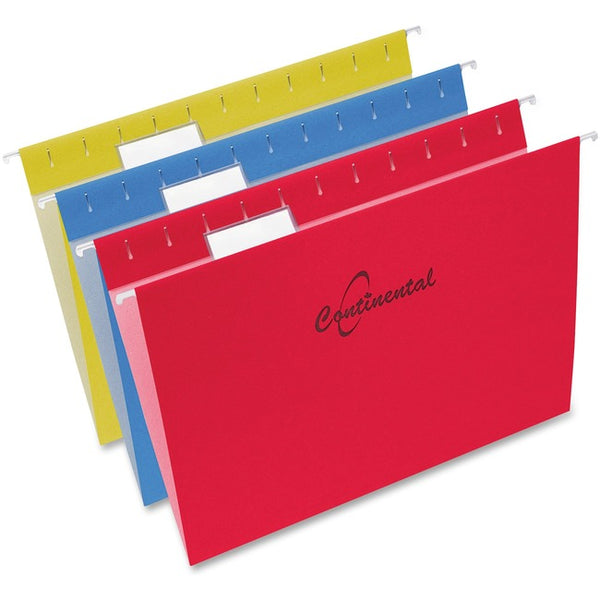 Continental 1/5 Tab Cut Letter Recycled Hanging Folder (COF30825 ...