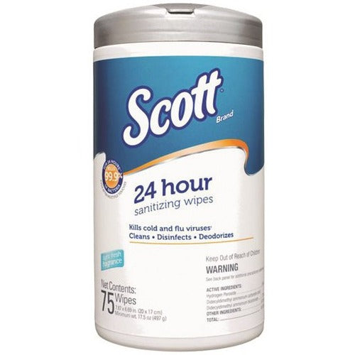 Scott 24 Hour Sanitizing Wipes Canister (KCC53686) - Direct Line Supplies
