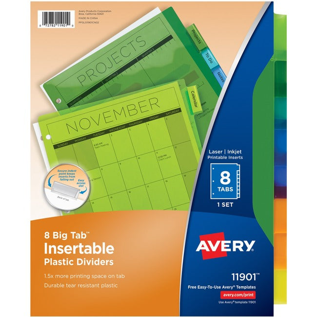 Avery® Big Tab™ Insertable Plastic Dividersfor Laser and Ink - Direct ...